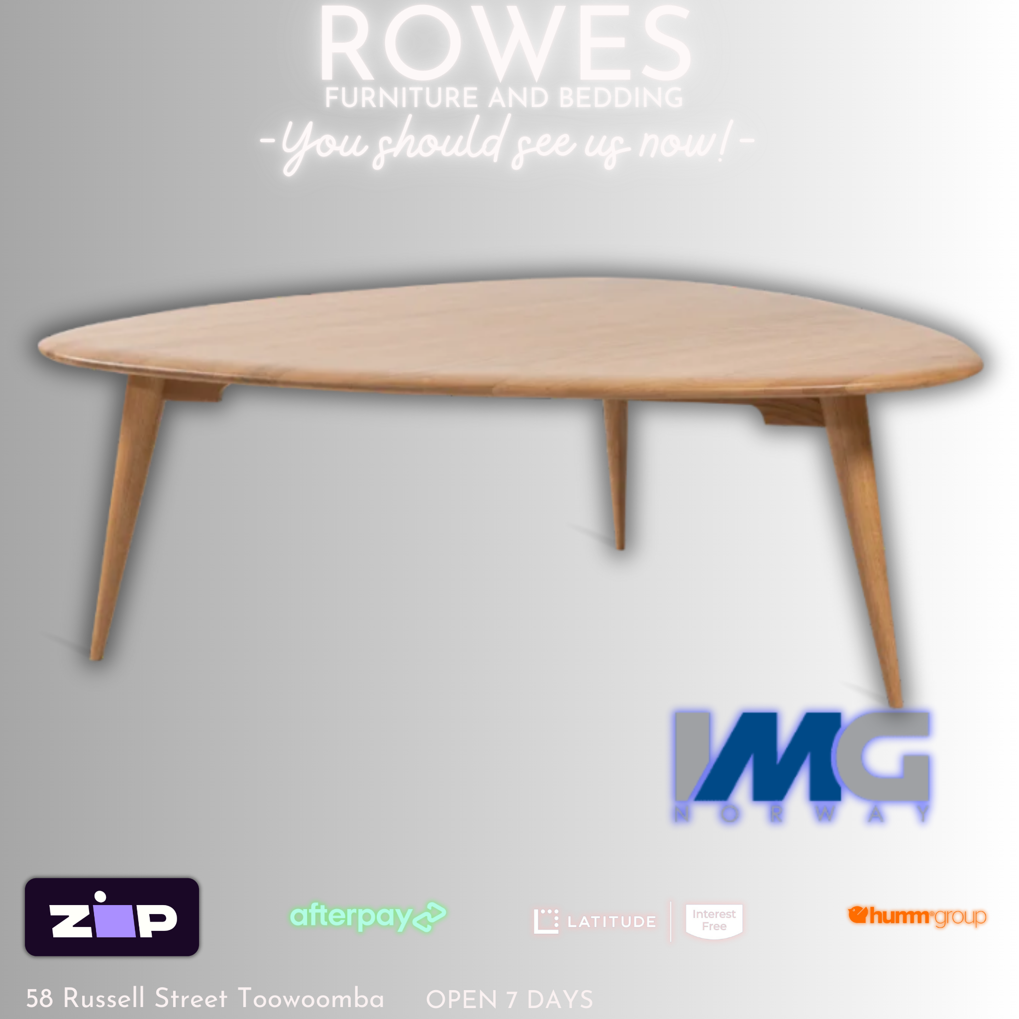 Galley Coffee Table – rowesfurniture